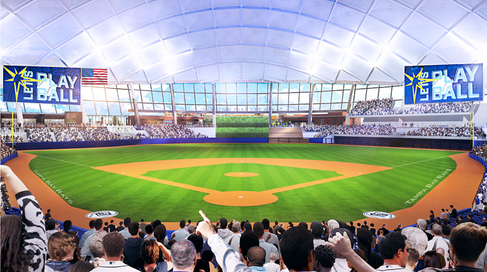 Tampa Bay Rays unveil renderings of new Ybor City ballpark - Sports ...