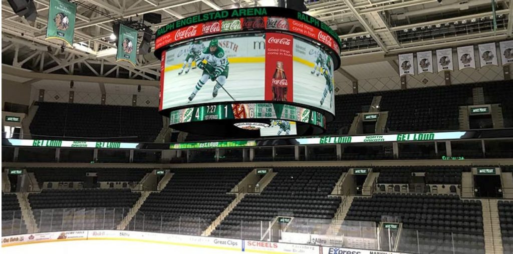 Ralph Engelstad Arena to install largest centre-hung in college hockey ...