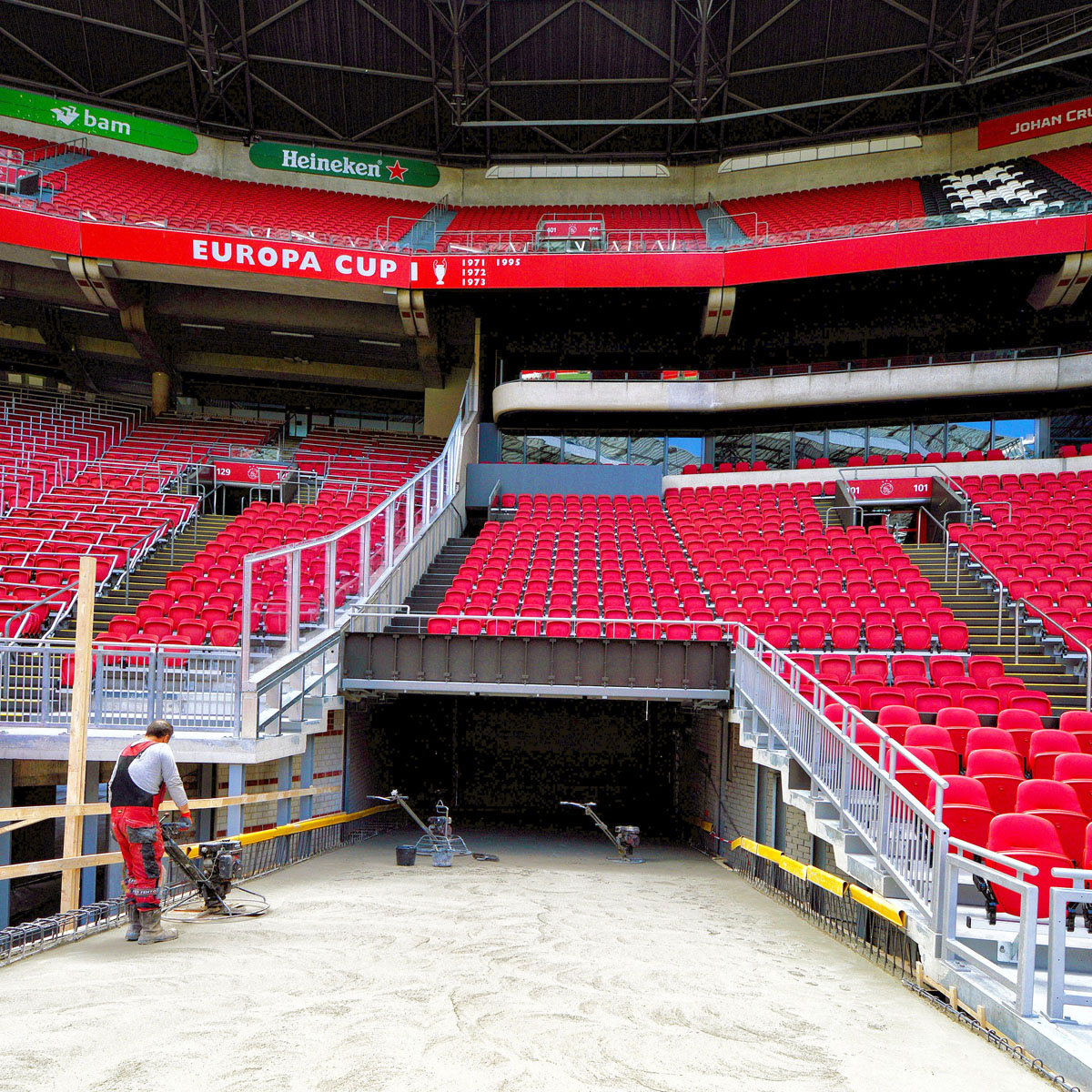 New corner stands at Johan Cruijff ArenA near completion - Sports Venue ...