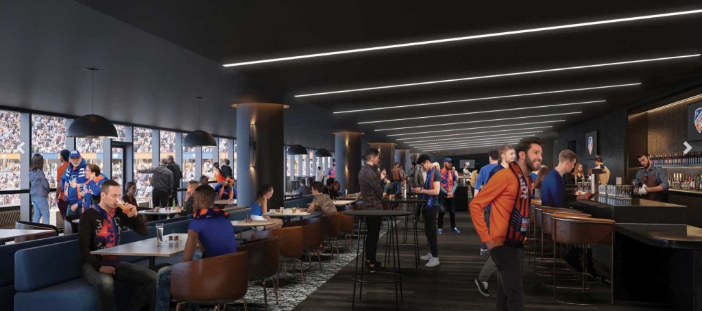 FC Cincinnati unveil the four unique premium club spaces at West End ...