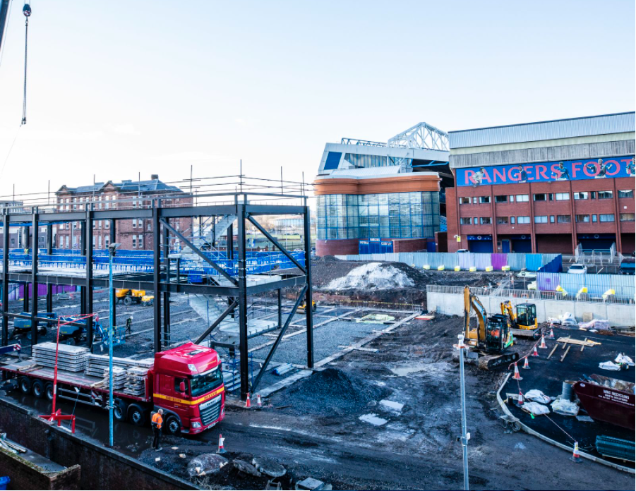 Progress report on Rangers FC's New Edmiston House - Sports Venue ...