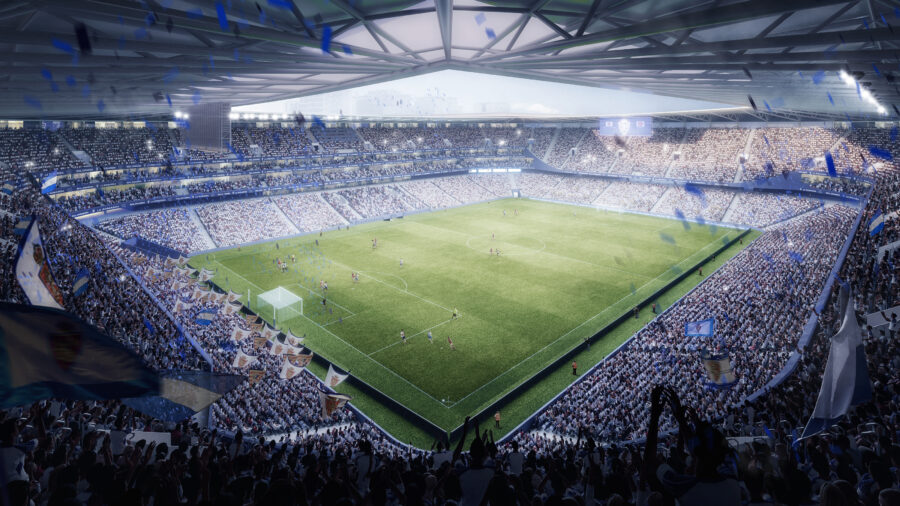 IDOM unveils preliminary designs for the new La Romareda stadium ...