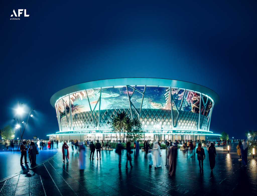 AFL Architects designs the new King Abdullah Economic City Stadium for ...